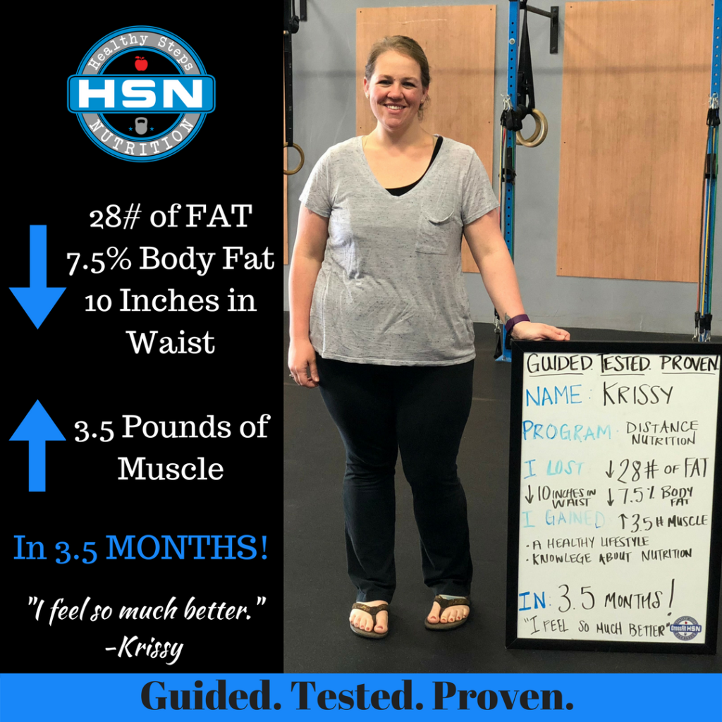 Nutrition Coaching Thank You - Healthy Steps Nutrition